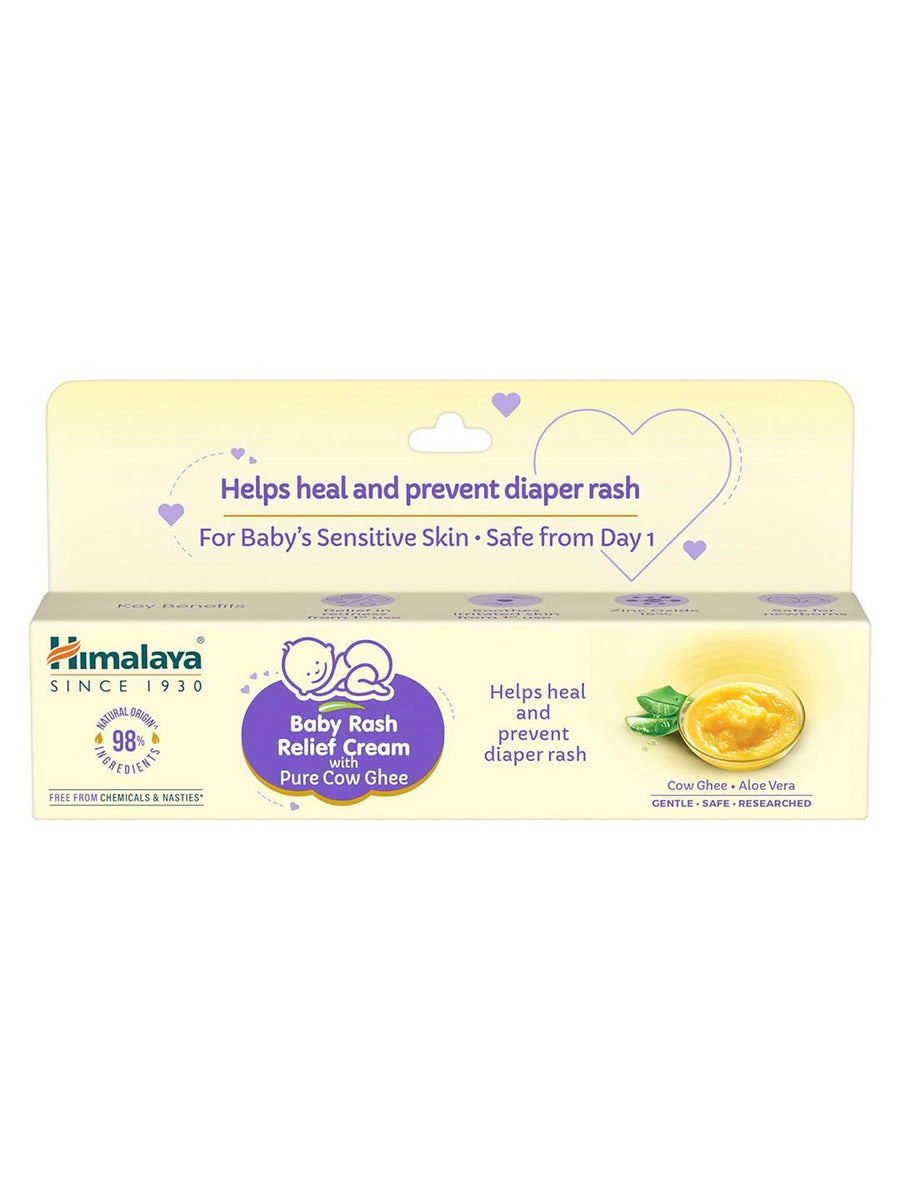 Himalaya Baby Rash Relief Cream With Pure Cow Ghee & Aloe Vera - 20g ...