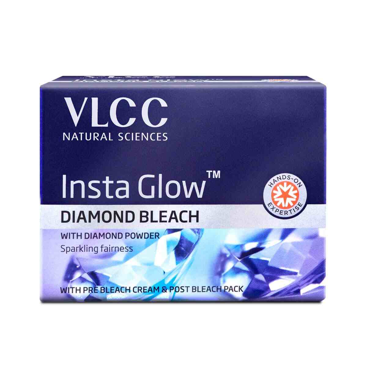 VLCC Insta Glow Diamond Bleach - 30g | With Diamond Powder For ...