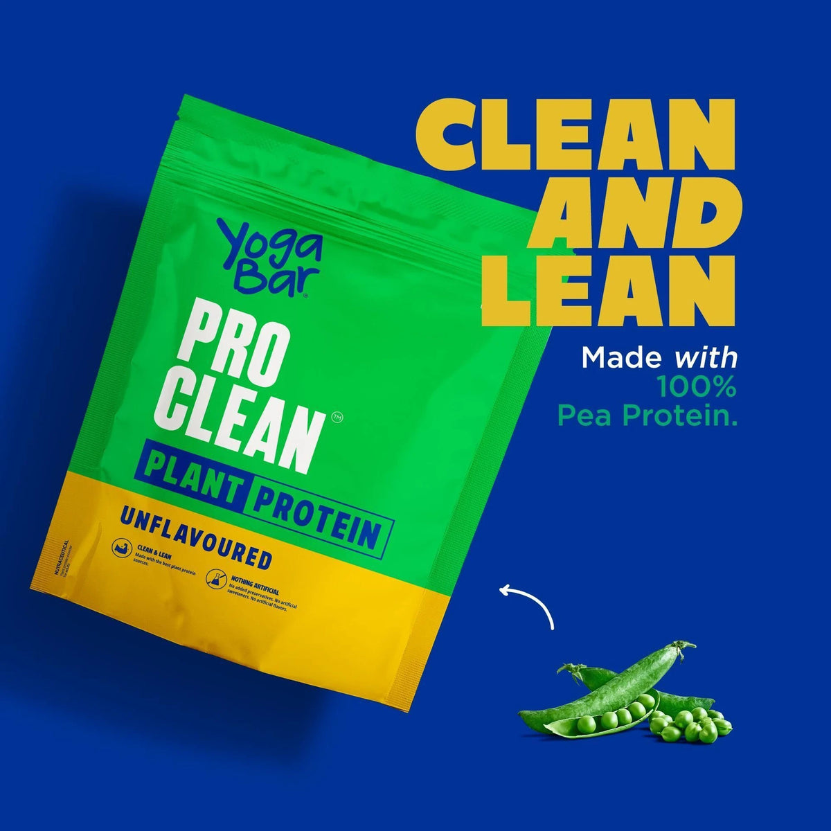 Yogabar Plant Protein Unflavoured | 28g per scoop | Clean protein Plan ...